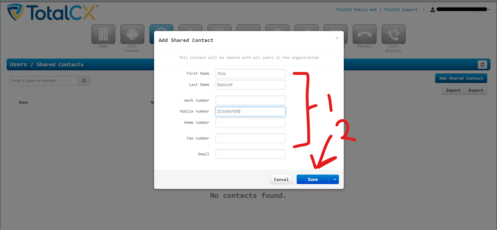 How To: Use Shared Contacts – CallRevu Support Center